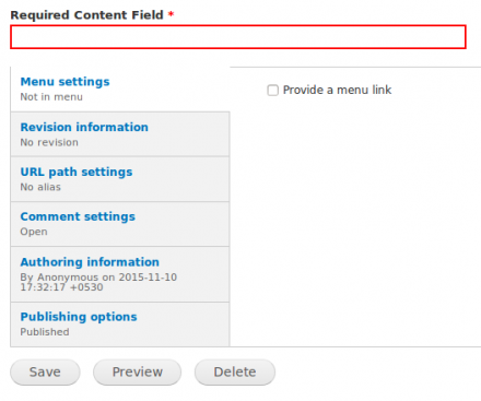 Delete Content Directly | Drupal.org